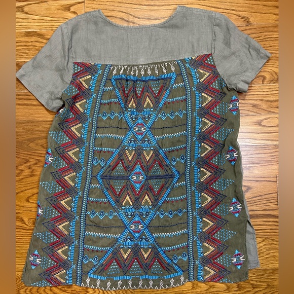 Johnny Was | Tops | Johnny Was Los Angeles Joy Love Light Embroidered ...